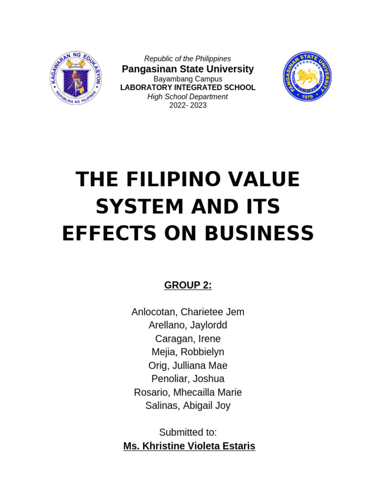 Group 2 Written Report | PDF