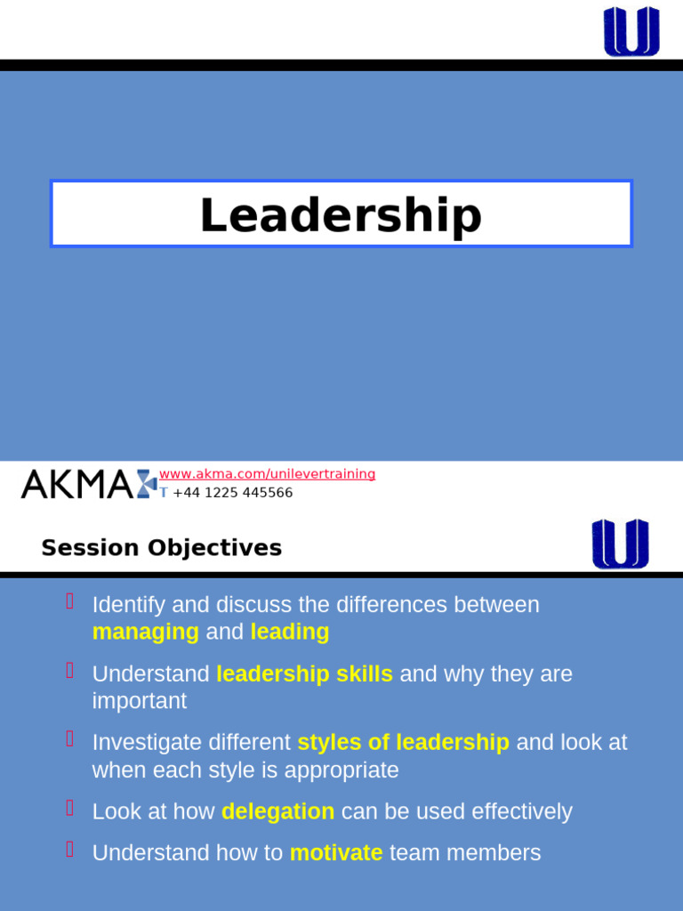 AKMA - Leadership Techniques | PDF