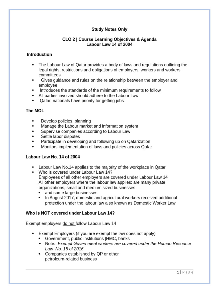 CLO 2 - Study Notes | PDF