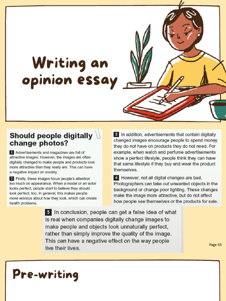 Writing An Opinion Essay | PDF