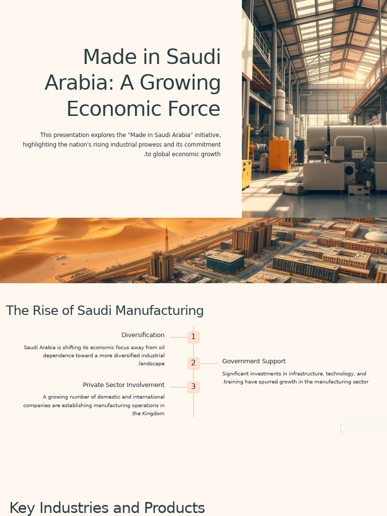 نسخة نسخة Made in Saudi Arabia a Growing Economic Force | PDF