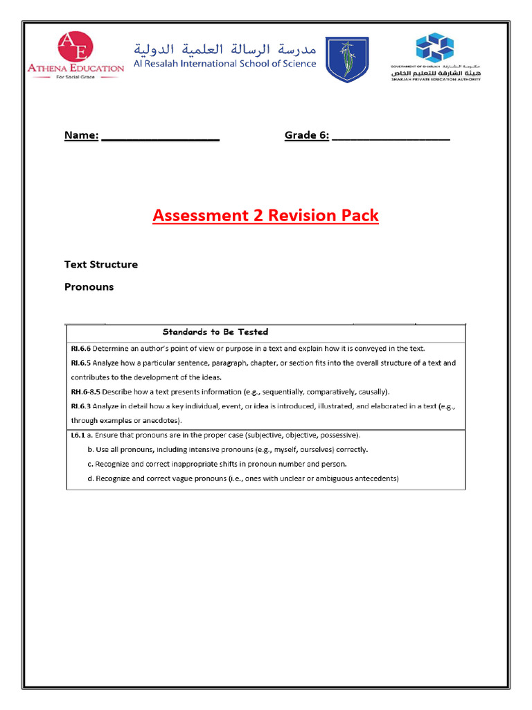 Assessment 2 - Revision Pack - SOD | PDF
