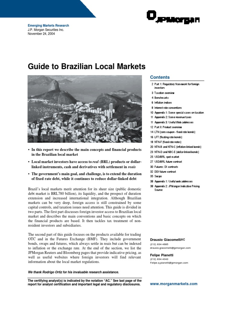 Guide to Brazil's Local Markets | PDF | Bonds (Finance) | Foreign ...