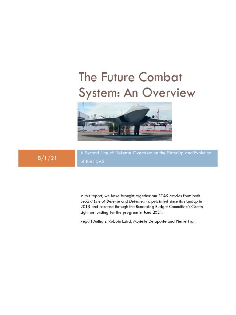 The Future Combat System An Overview | PDF