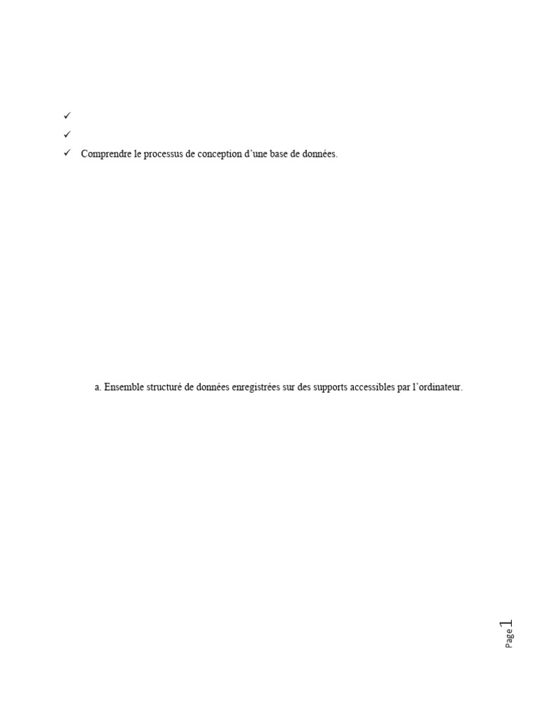 BD - TD1 - Introduction Aux Base de Données | PDF