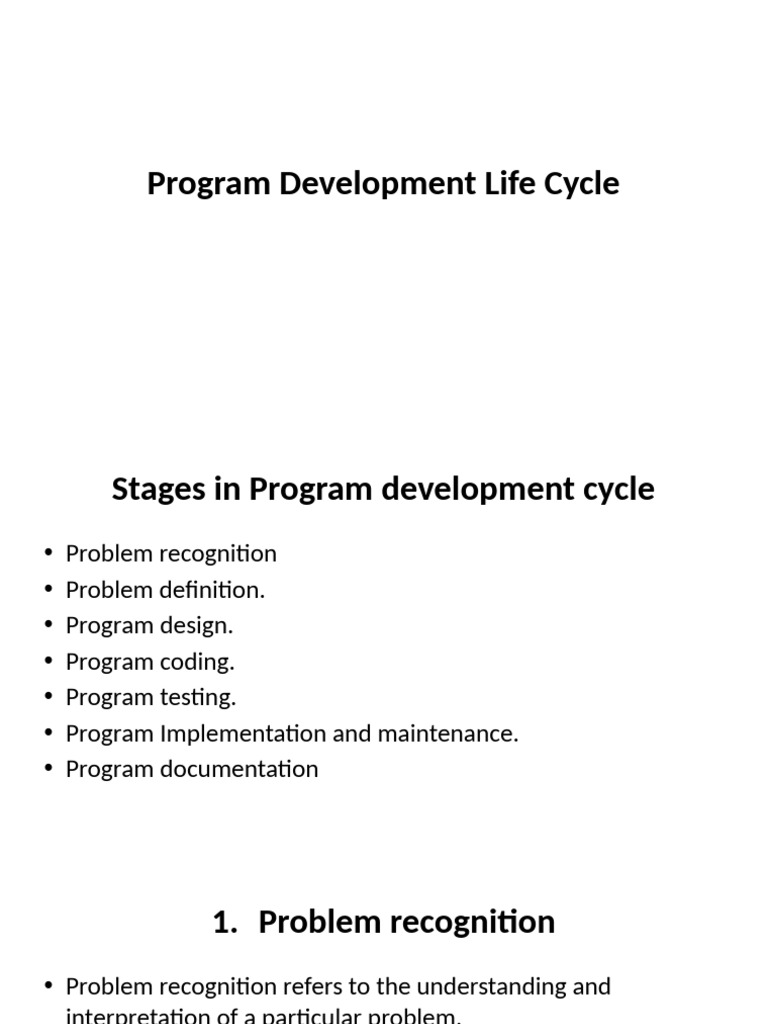 3 Program Development Life Cycle | PDF