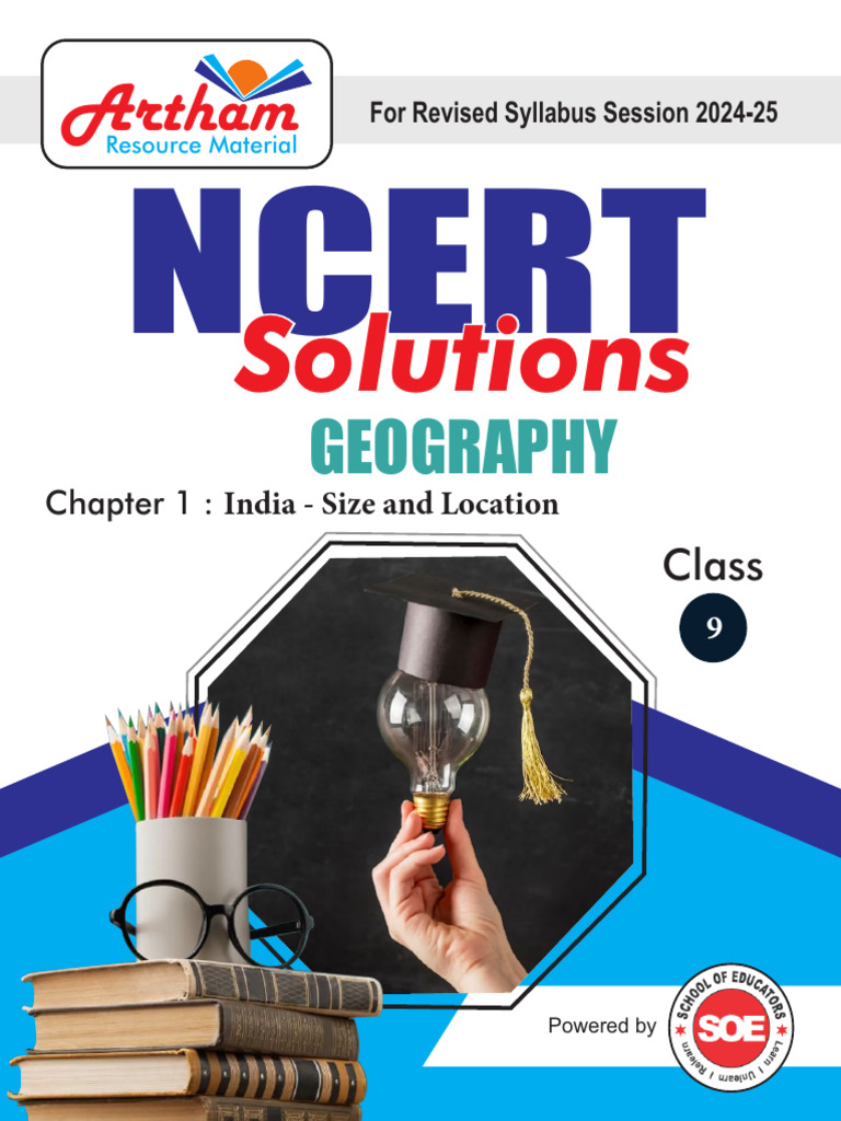 Class 9 Geography NCERT Solution Chapter 1 India - Size and Location | PDF | Indian Subcontinent
