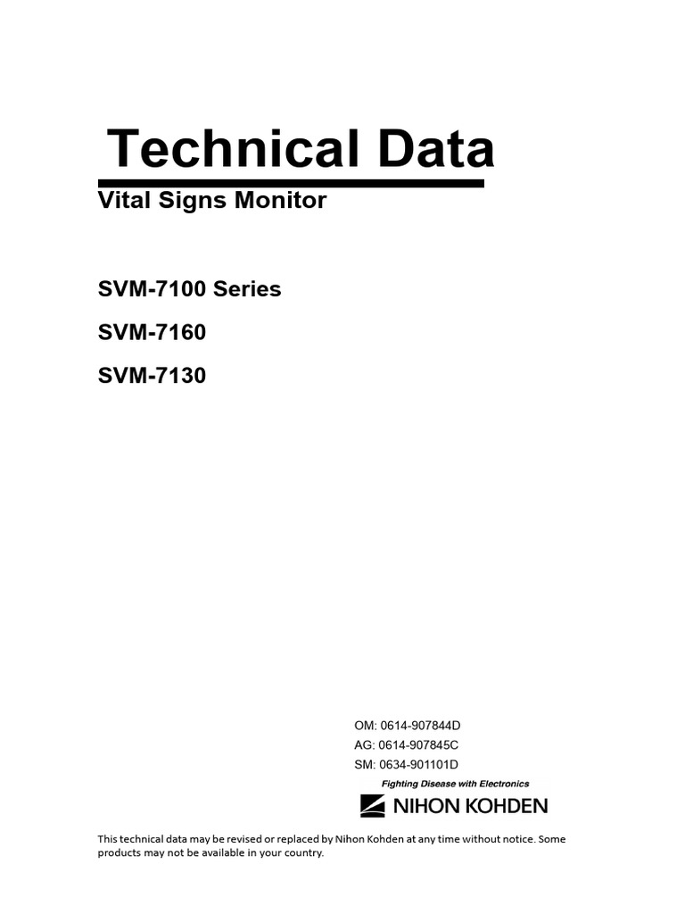 SVM 7100 Technical Datasheet 2021.07 | PDF