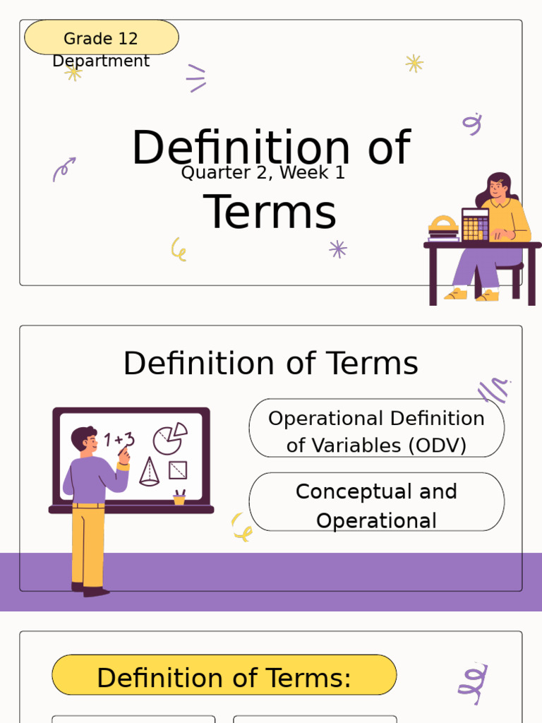Week 1 Definition of Terms and Significance | PDF
