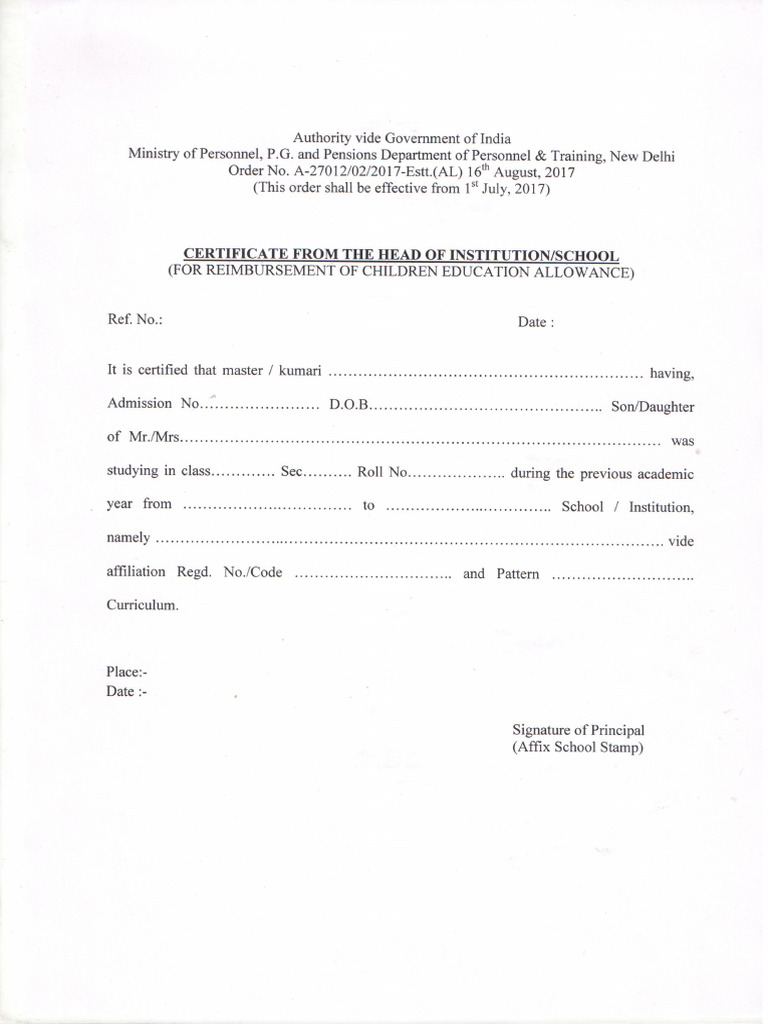 Children Education Allowance | PDF