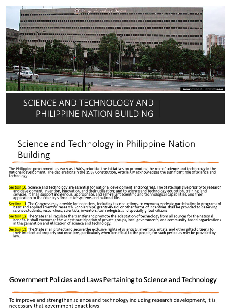 Science and Technology and Philippine Nation Building | PDF | Science | Natural Environment