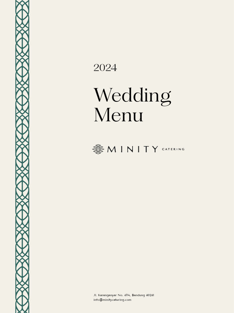 Minity Wedding Menu 2024 PDF