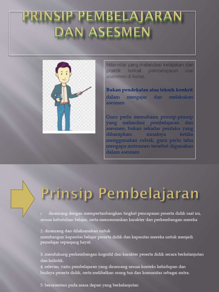 Prinsip Pembelajaran Dan Asesment | PDF