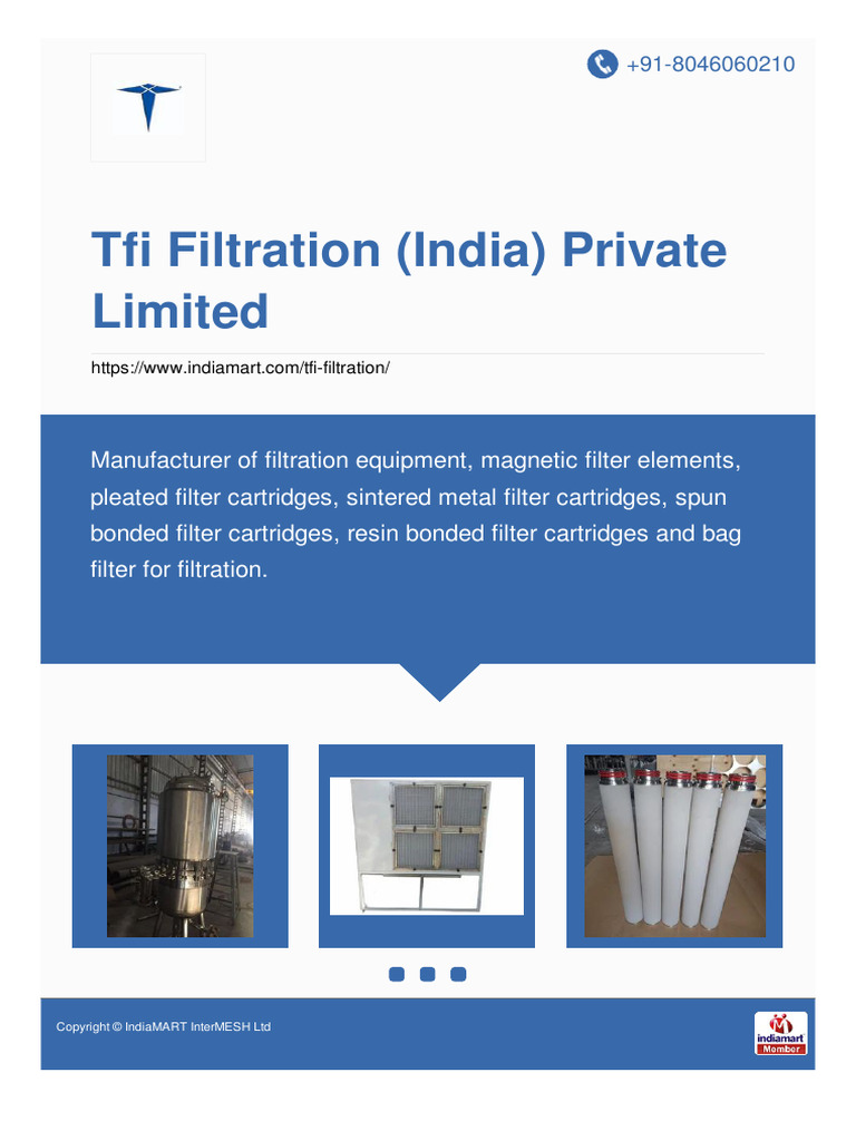 Tfi Filtration India Private Limited | PDF