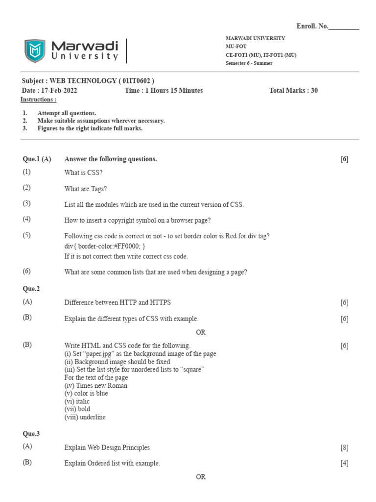 WT Pyq | PDF
