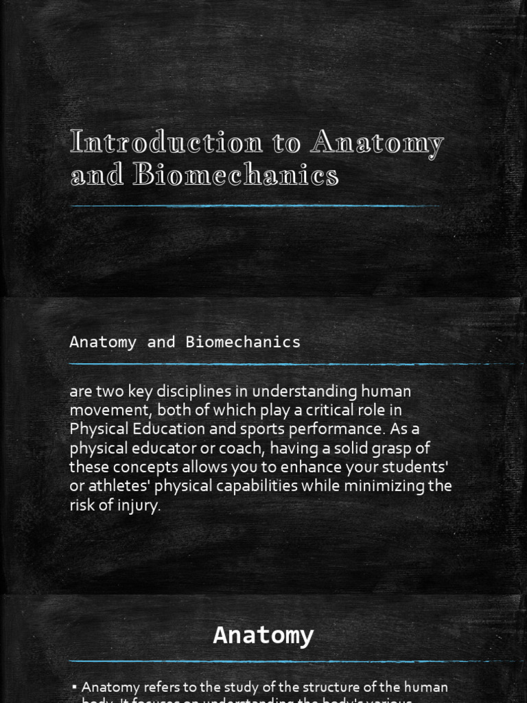 Introduction To Anatomy and Biomechanics | PDF | Human Leg | Anatomical ...