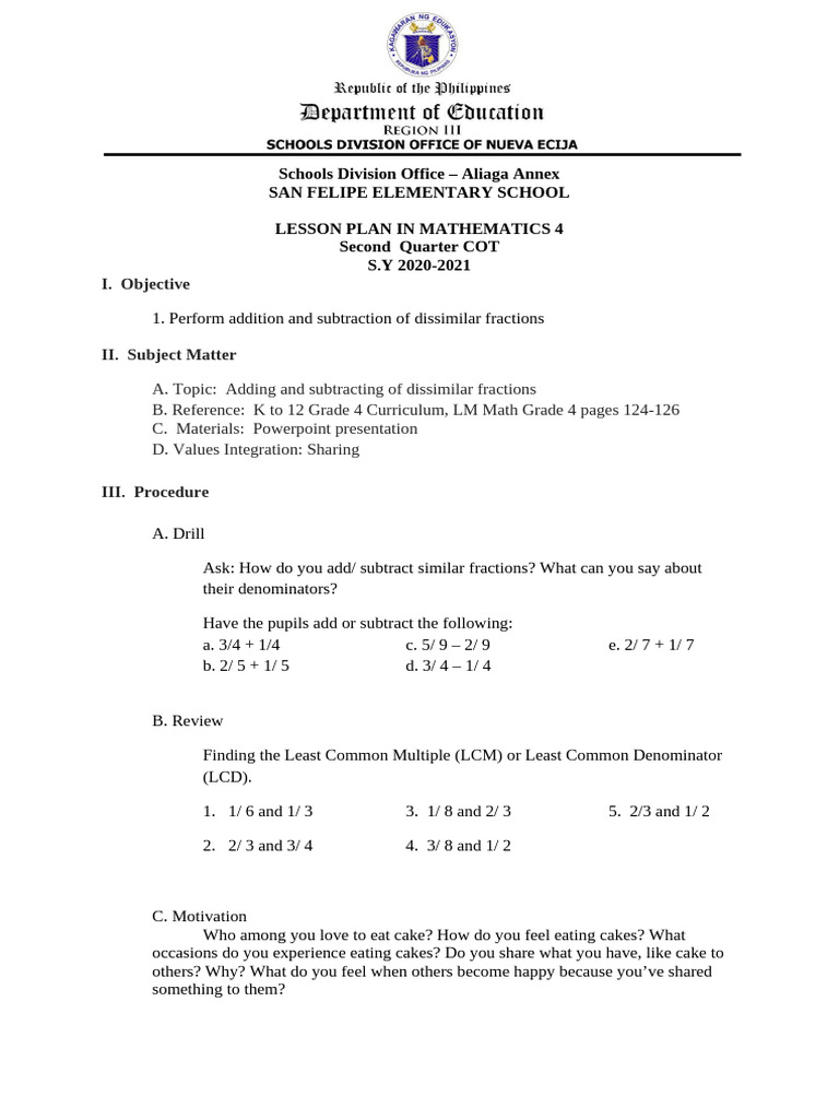 Math 4 Cot 2nd Quarter | PDF