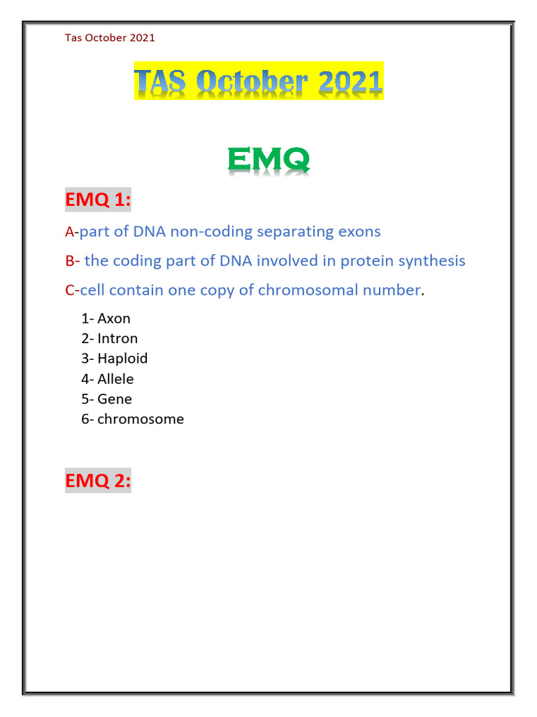 TASs October 2021 | PDF