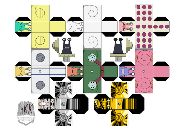 den-den-mushi-types-paper-toy-paper-craft | PDF