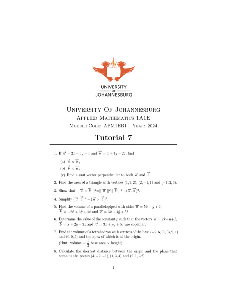 Tutorial 7 | PDF