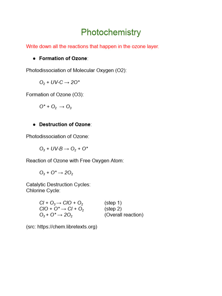 Photochemistry | PDF