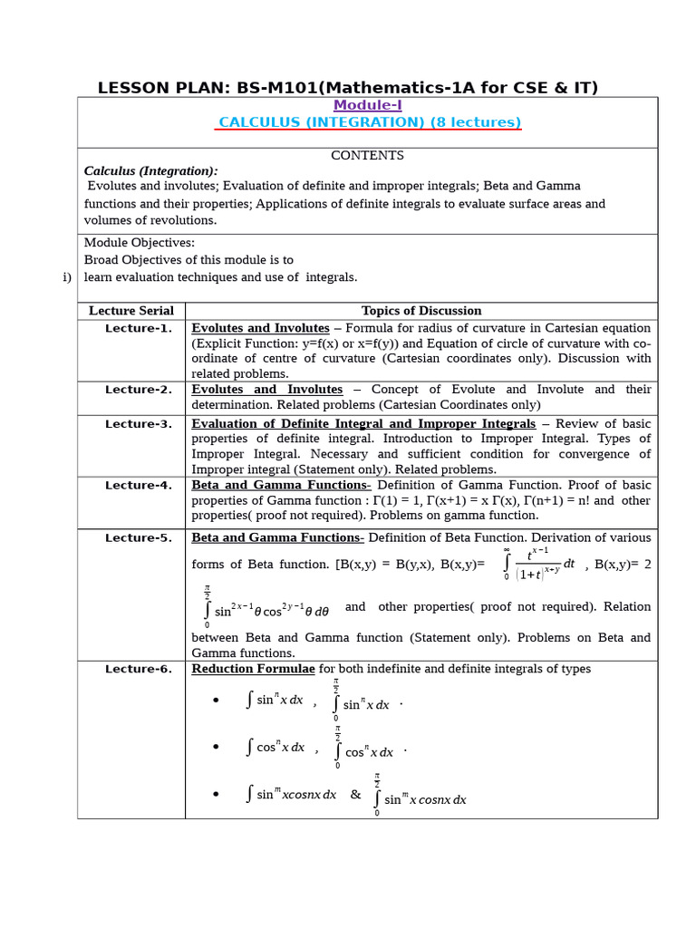 Math Lesson Plan-20 07 2018 | PDF