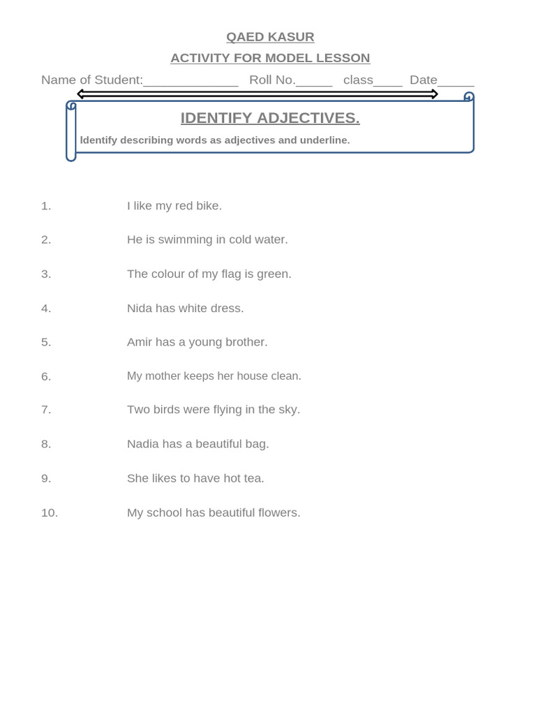Adjective +artical | PDF