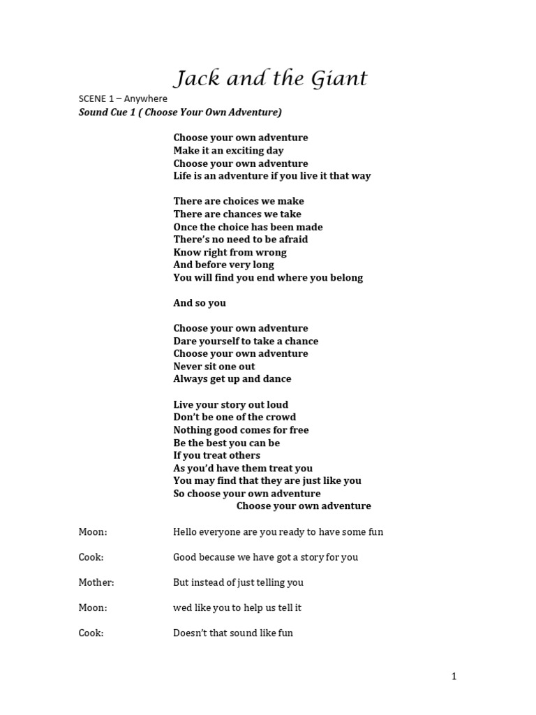 Jack and The Giant Script | PDF