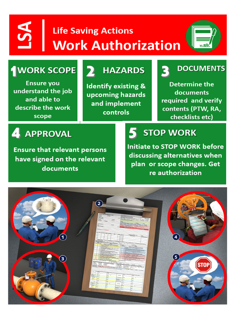 LSA Poster Work Authorisation | PDF