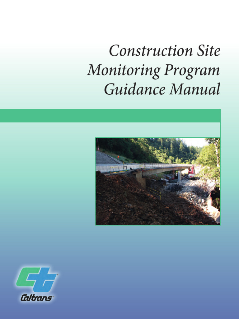 Construction Site Monitoring Program Guidance - Manual-Rev1 | PDF