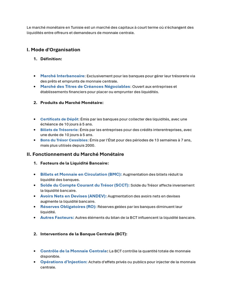 Resume Marche Des Capitauxx | PDF