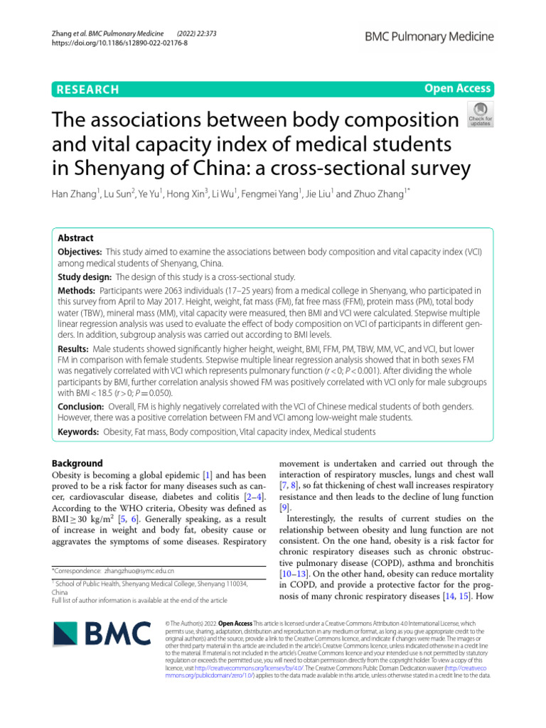 Cross Sectional Study | PDF