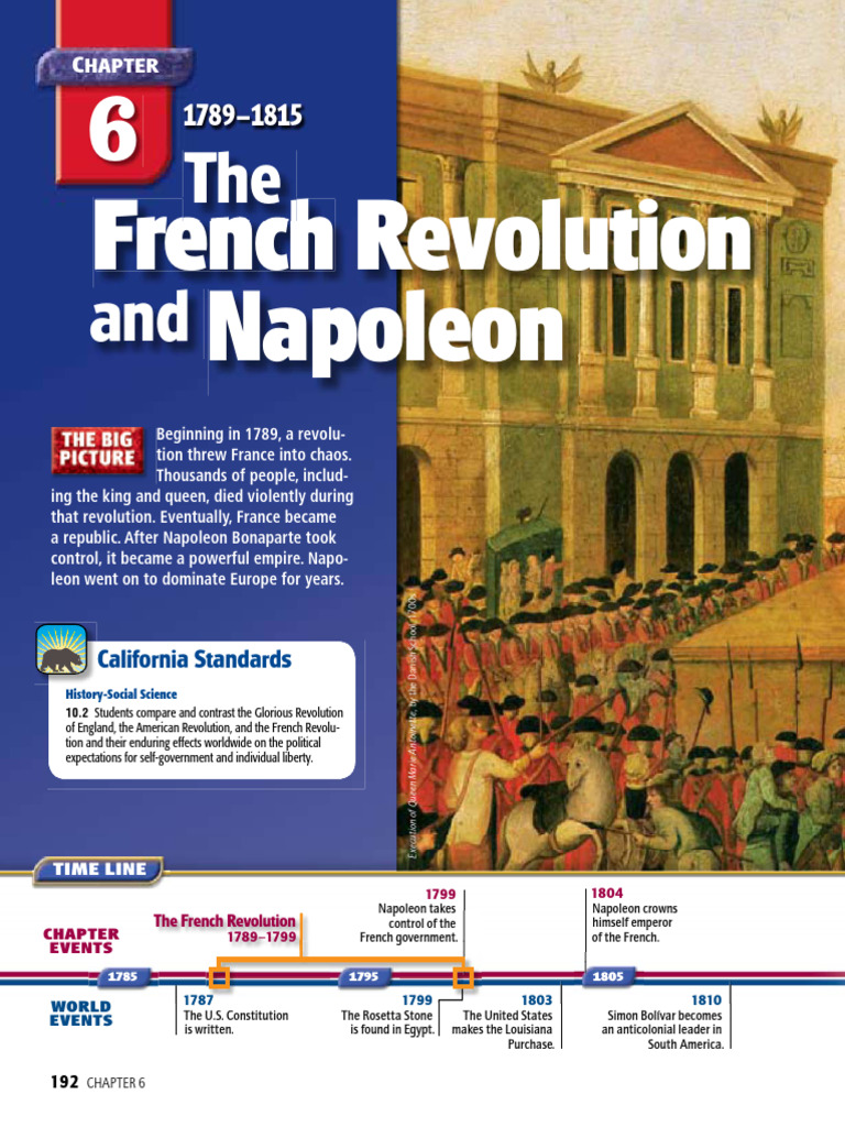Chapter 6 - The French Revolution and Napoleon | PDF