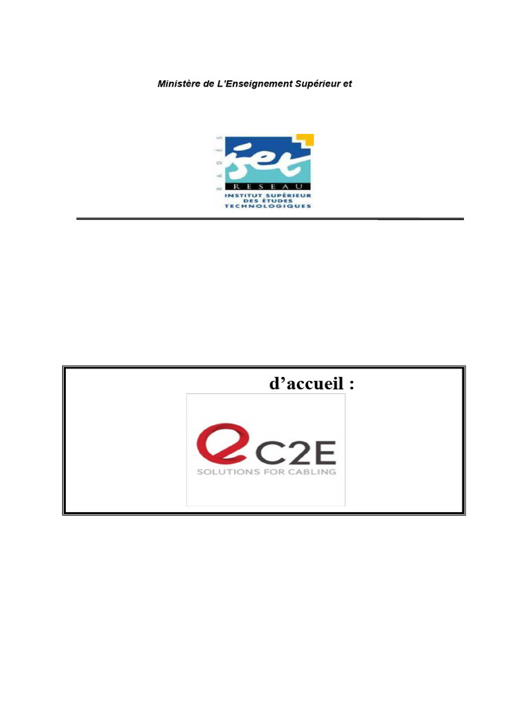 Rapport de Stage C2E | PDF