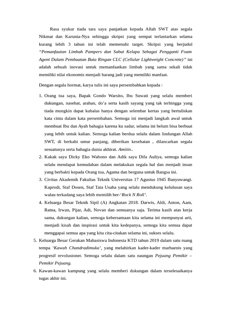 Halaman Persembahan | PDF