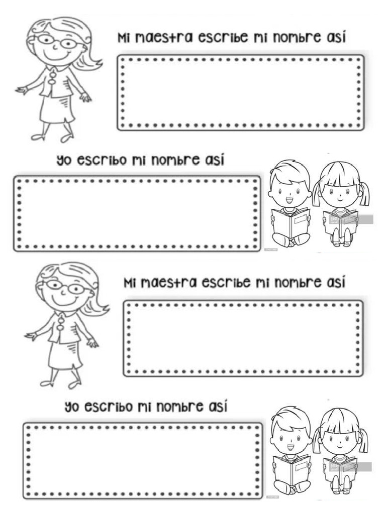 Ficha de Mi Nombre | PDF