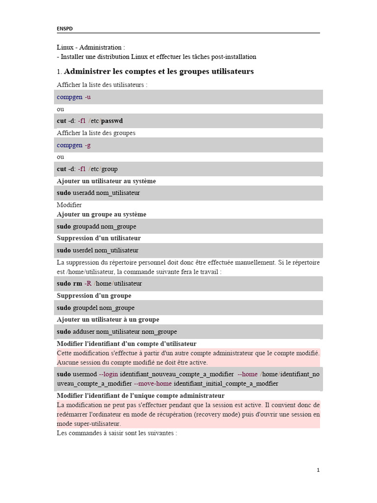 Linux_Commandes | PDF