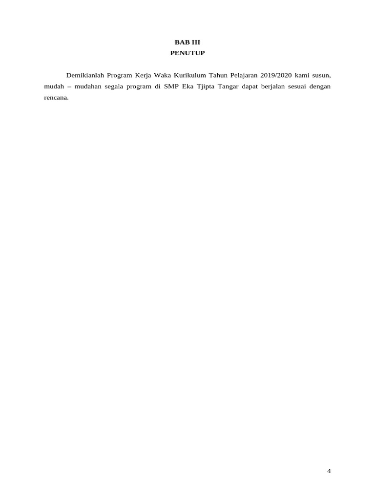 Bab III Penutup | PDF