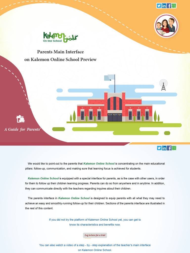 Kalemon Online-Parent Main Interface | PDF