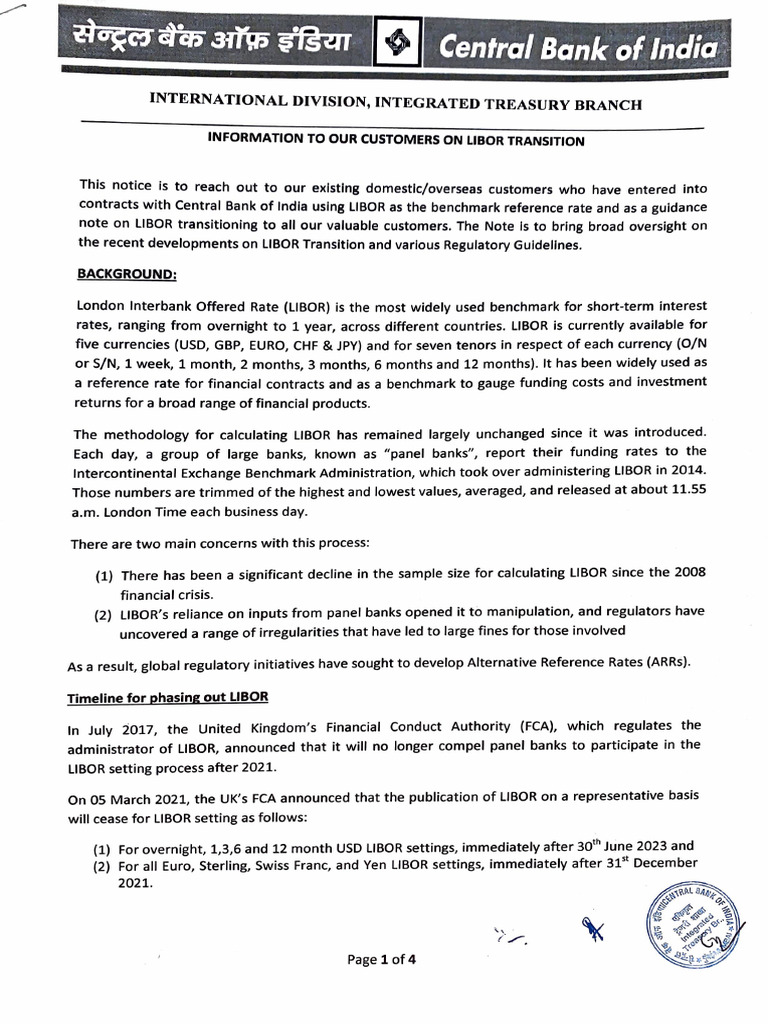 Libor Information | PDF