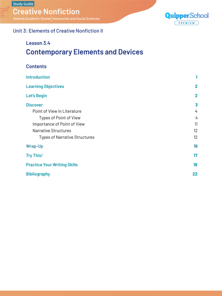 Contemporary Elements and Devices | PDF
