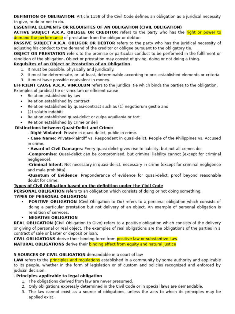 Oblicon Reviewer | PDF | Damages | Social Science