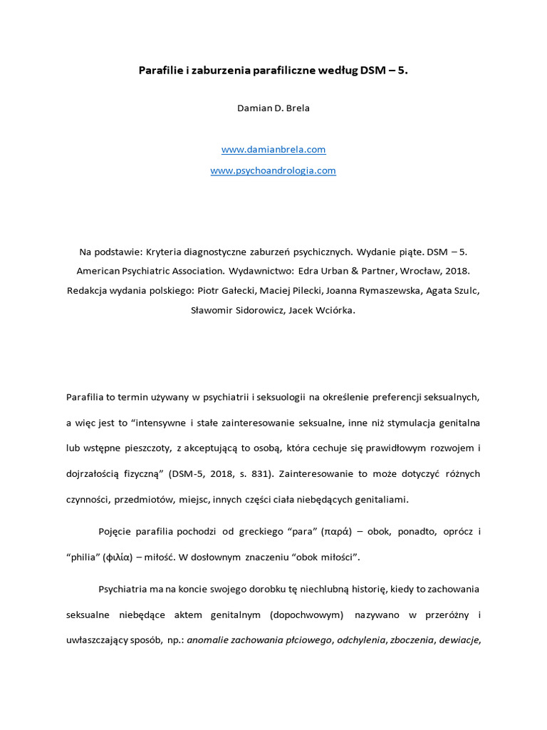 Parafilie dsm5 | PDF