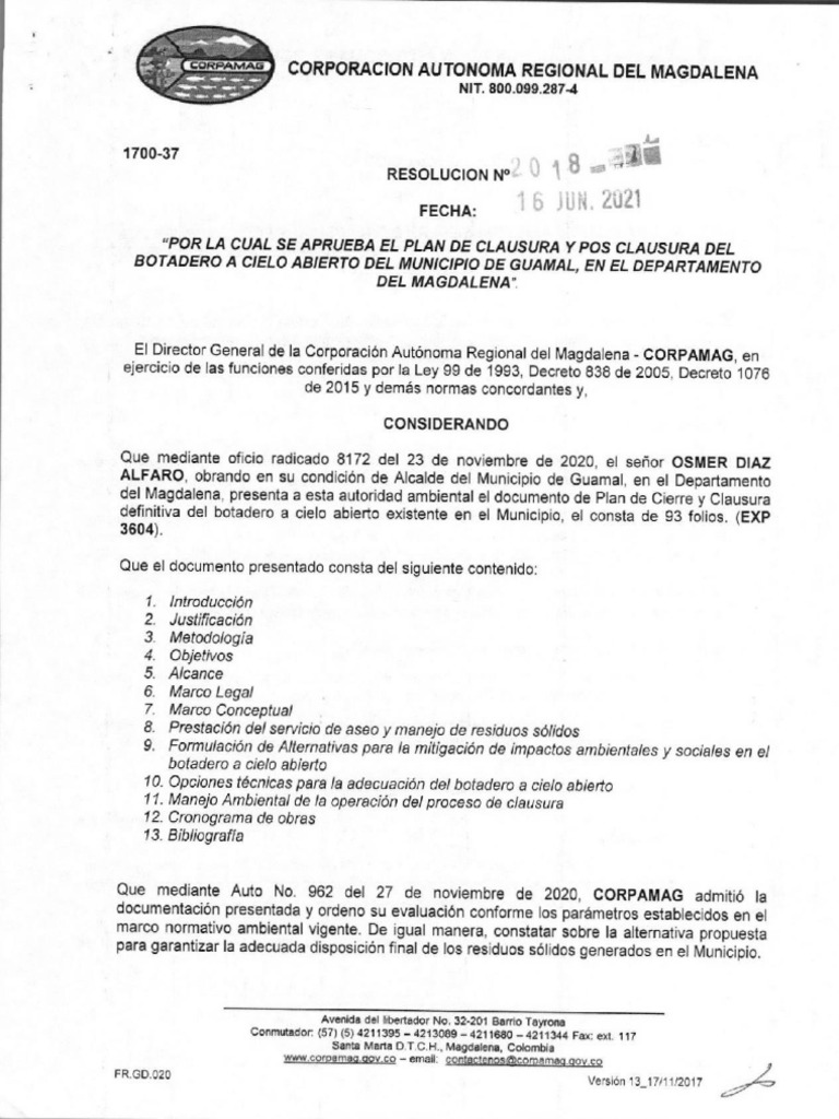 Resol 2018-2021 | PDF