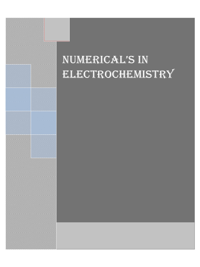Numerical in Electrochemistry 2 | PDF