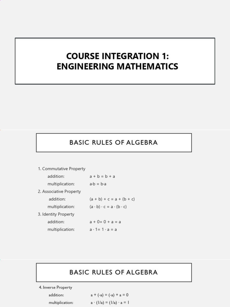 Engineering Mathematics Presentation Material | PDF