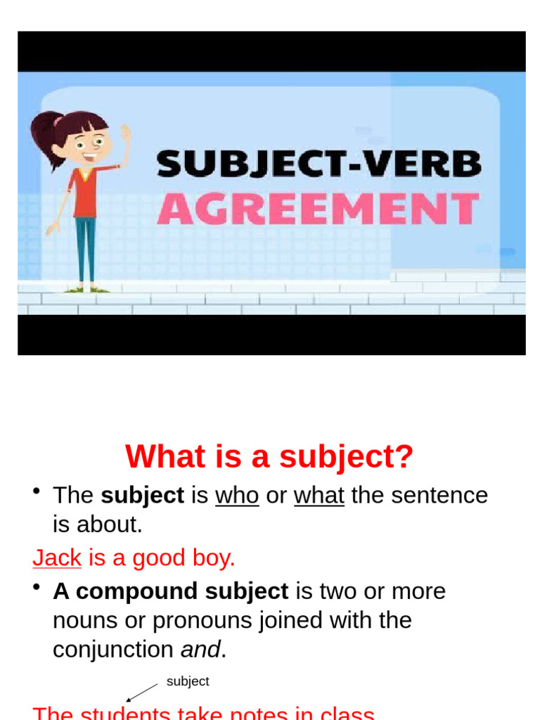 Subject-Verb Agreement | PDF