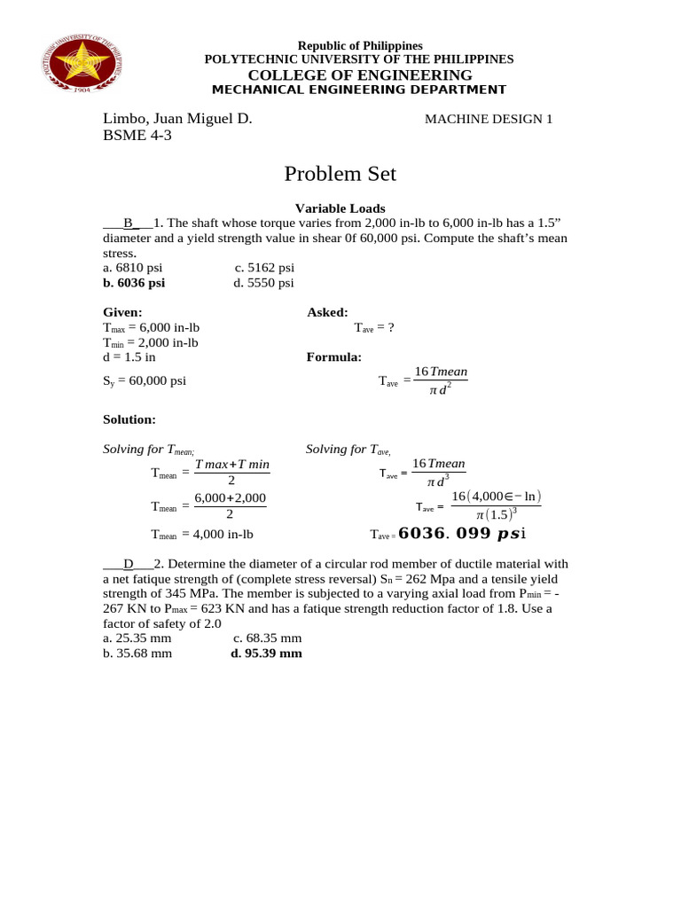 MD_Problem-Set 2 | PDF