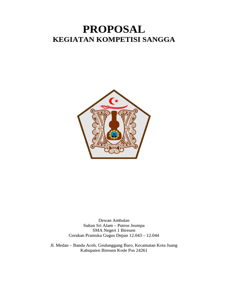 Cover Proposal Pramuka | PDF