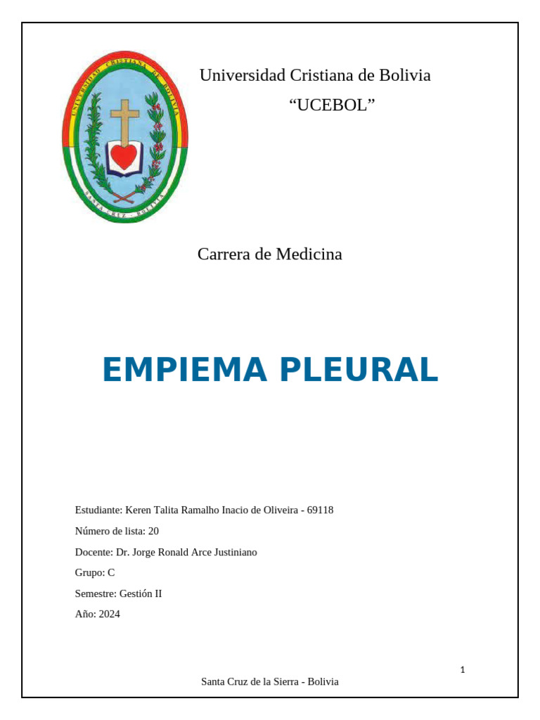 Empiema Pleural | PDF